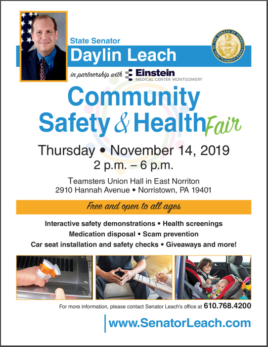 Senator Daylin Leach's Job Fair and Community Safety & Health Fair ...