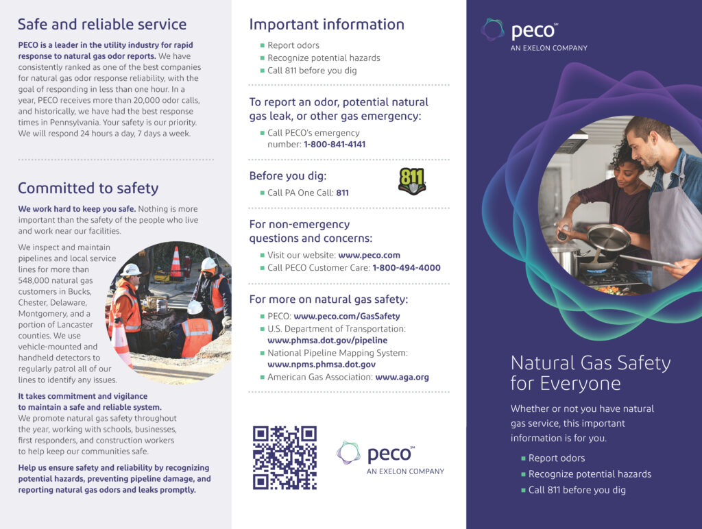 PECO Natural Gas Safety Brochures - Plymouth TownshipPlymouth Township